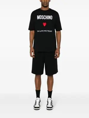 Moschino Patch Crepe Shorts