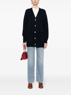 Chloé V-neck Fine-knit Cardigan