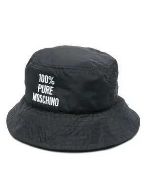 Moschino Print Bucket Hat - Black