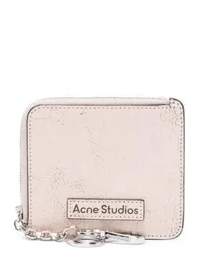 Acne Studios Logo-patch Leather Wallet - Pink