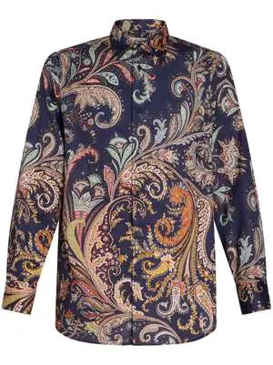 Etro Paisle- Print Cotton Shirt