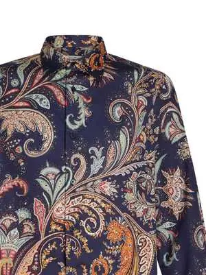 Etro Paisle- Print Cotton Shirt