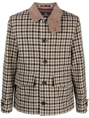 Paul Smith Checked Wool Shirt Jacket