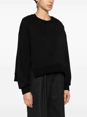 IOANA CIOLACU Slit Cotton-blend Sweatshirt