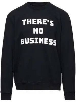 Aztech Mountain No Biz Slogan-print Sweatshirt