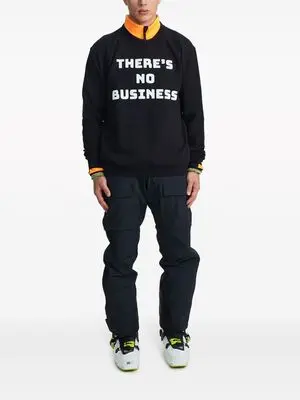 Aztech Mountain No Biz Slogan-print Sweatshirt