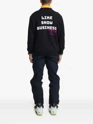 Aztech Mountain No Biz Slogan-print Sweatshirt