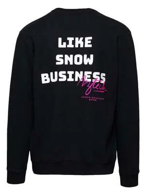 Aztech Mountain No Biz Slogan-print Sweatshirt