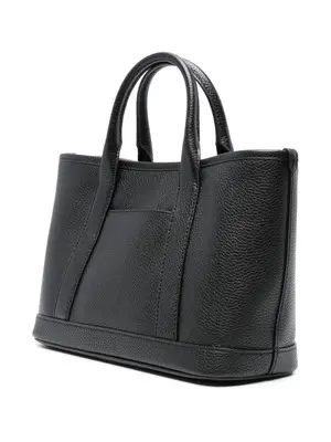 Michael Kors Logo-plaque Leather Tote Bag - Black