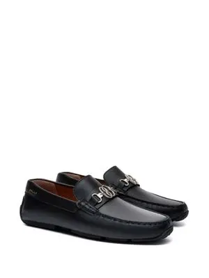 Bally Logo-plaque Leather Loafers