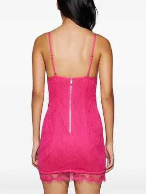 DION LEE Lace-overlay Cut-out Minidress