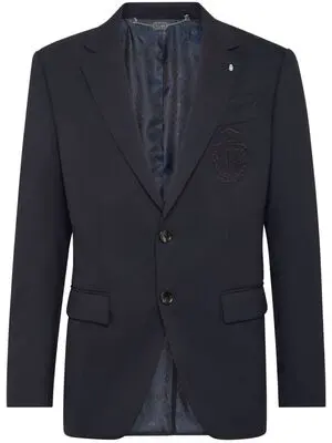 BILLIONAIRE Logo-patch Single-breasted Blazer