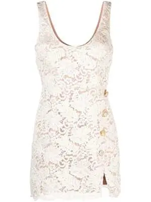 SELF-PORTRAIT Corded Lace Mini Dress