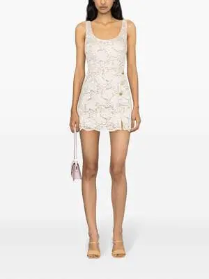 SELF-PORTRAIT Corded Lace Mini Dress