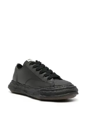 Mihara Yasuhiro Peterson Leather Sneakers - Black