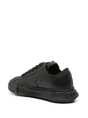 Mihara Yasuhiro Peterson Leather Sneakers - Black