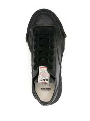 Mihara Yasuhiro Peterson Leather Sneakers - Black