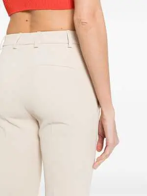 BLANCA VITA Flared Crepe Trousers