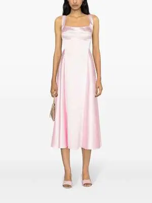 ATU BODY COUTURE Square-neck Satin Maxi Dress - Pink