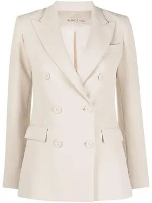Blanca Vita Double Breasted Blazers For Women