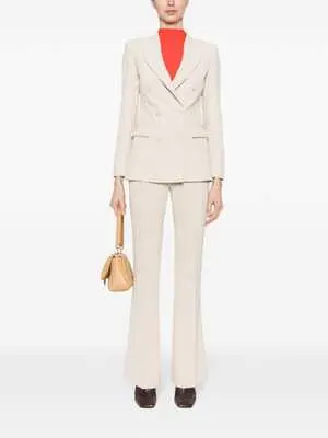 BLANCA VITA Double-breasted Blazer - Neutrals