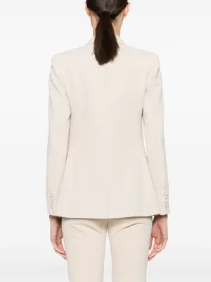 BLANCA VITA Double-breasted Blazer - Neutrals