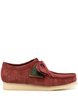 Clarks Wallabee Suede Lace-up Shoes - Red