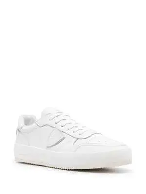Philippe Model Leather Sneakers - White
