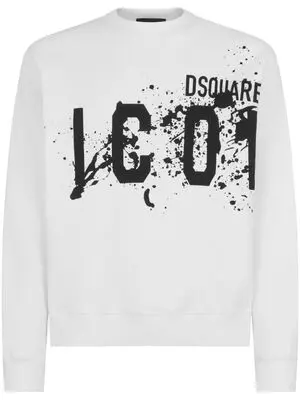 Dsquared2 Logo-print Cotton Sweatshirt - White