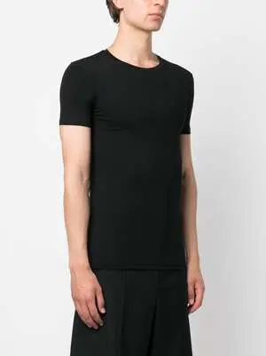 Zegna Short-sleeved Stretch-modal T-shirt - Black