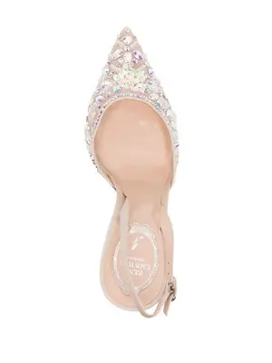 Rene Caovilla Cinderella 105mm Leather Pumps