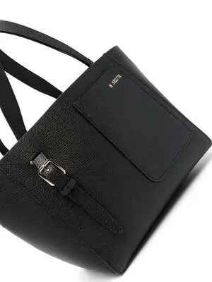 VALEXTRA Soft Bucket Micro Tote Bag - Black