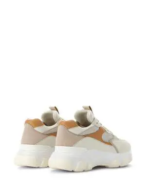Hogan Hyperactive Panelled Suede Sneakers - Neutrals