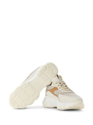 Hogan Hyperactive Panelled Suede Sneakers - Neutrals