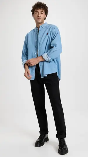 Ami Denim Shirt - Used Blue/480
