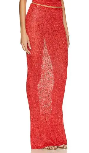 ASTA RESORT Carolina Skirt - Rossa Sequin