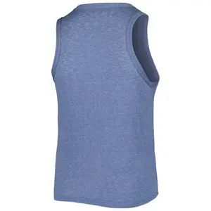 SOFT AS A GRAPE Cleveland Guardians High Neck Tri-blend Tank Top