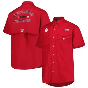 Columbia Oklahoma Sooners Bonehead Button-up Shirt - Crimson