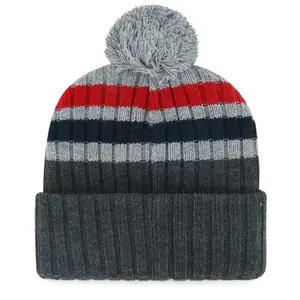'47 Boston Red Sox Stack Cuffed Knit Hat With Pom