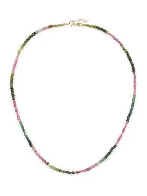 Jia Jia Birthstone 14k Yellow Gold & Gemstone Beaded Necklace Tourmaline