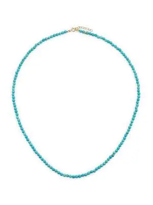 Jia Jia Birthstone 14k Yellow Gold & Gemstone Beaded Necklace Turquoise