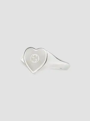 Gucci Sterling Gg Signet Ring