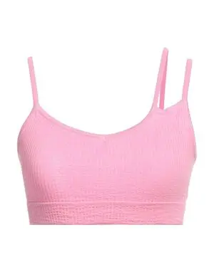 VICOLO Knitted Crop Top - Pink