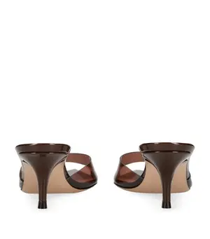 GIANVITO ROSSI Glass Vernice Heeled Mules