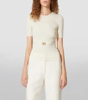 Valentino Garavani Wool Belted Sweater