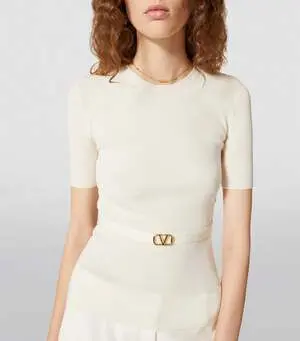 Valentino Garavani Wool Belted Sweater