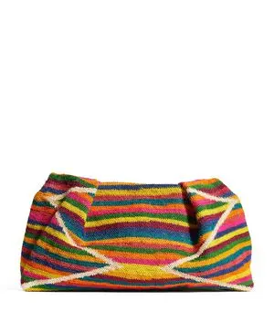 SENSI STUDIO Toquilla Straw Pouch Bag