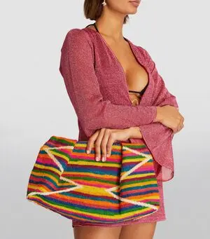 SENSI STUDIO Toquilla Straw Pouch Bag