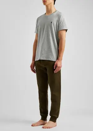 Polo Ralph Lauren Logo-embroidered Cotton T-shirt - Grey