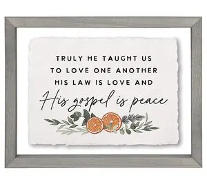 SINCERE SURROUNDINGS 14' His Gospel Is Peace Fl Oating Frame - One-color